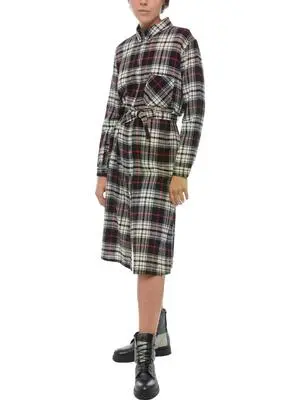 Woolrich Checked Shirt Dress - Black