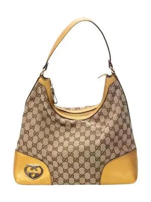 Gucci Gg Canvas Medium Heart Tote Bag - Neutrals