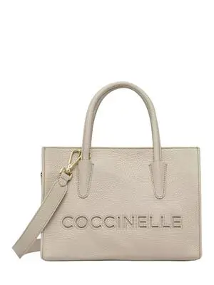 COCCINELLE Coccinelle Small Logo Debossed Tote Bag