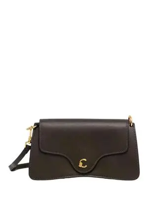 COCCINELLE C-me Logo-plaque Shoulder Bag - Brown