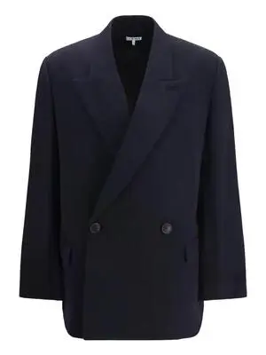 Loewe Double-breasted Peak-lapels Blazer - Blue