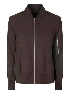 SEMICOUTURE Zip-up Bomber Jacket - Brown
