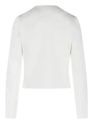 COURREGES Double-breasted Ribbed-panel Jacket - White