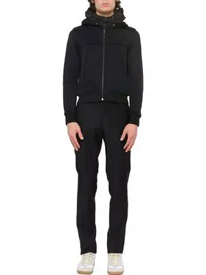 WOOYOUNGMI Zip-up Hooded Jacket - Black