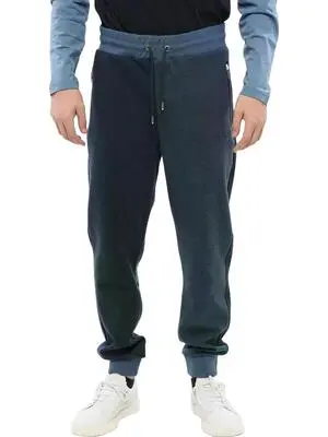 EDEN PARK Two-tone Drawstring-waist Track Pants - Blue