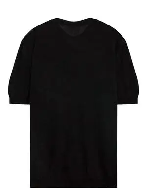 A PAPER KID Knitted T-shirt - Black