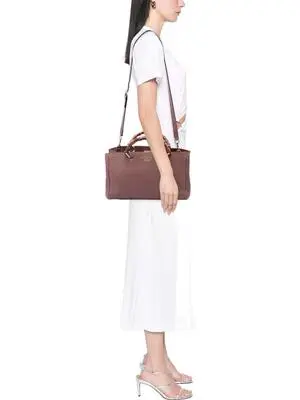 Gucci 2016-2026 Medium Calfskin Bamboo Shopper Satchel - Pink