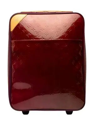 LOUIS VUITTON Monogram Vernis Pégase 45 Travel Bag - Red