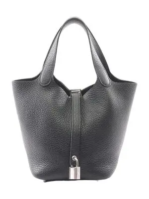 Hermès Clemence Picotin Lock 18 Handbag - Black