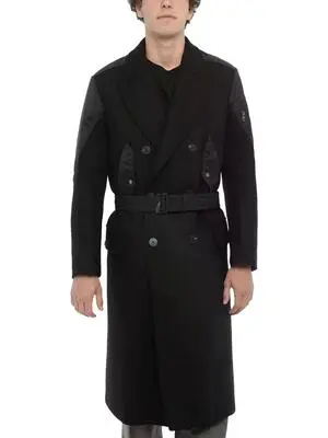 Neil Barrett Belted Hybrid Trench Coat - Black