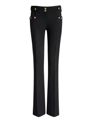 BALMAIN Balmain Pleated Wool Gabardine Trousers