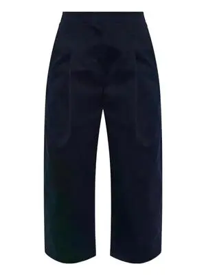 Studio Nicholson Dordoni Pleated Cotton Trousers - Blue