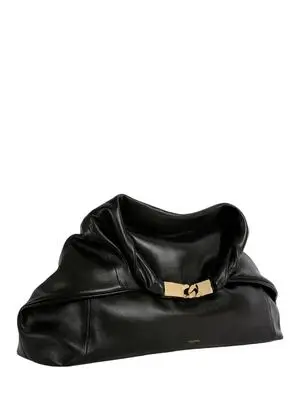 Balmain Dinner At 8 Medium Bag In Smooth Leather - Black