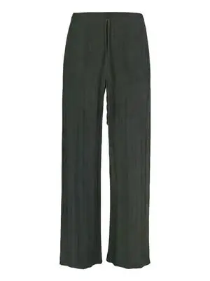 B.B. WALACE Ribbed Knit Track Pants - Green
