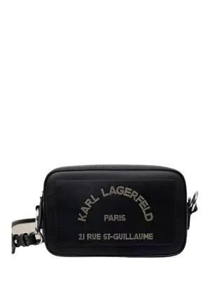 Karl Lagerfeld Logo-stud Shoulder Bag - Black