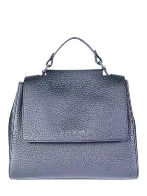 Orciani Sveva Soft Grained Leather Tote Bag - Blue