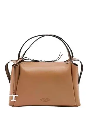 TOD'S Timeless Leather Shoulder Bag - Neutrals