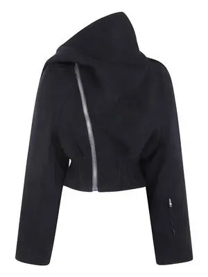 Rick Owens Asymmetrical Zip Jacket - Black