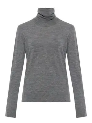 RÓHE Melange Effect Fine Knit Turtleneck - Grey