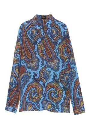 Etro Paisley Print Shirt - Blue