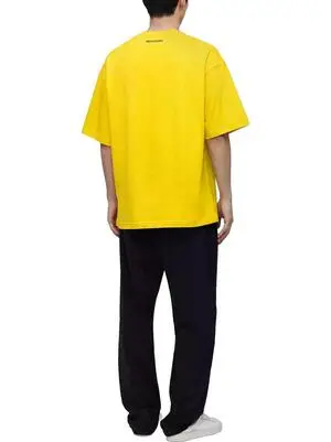 Moschino X Smiley Graphic-print Cotton T-shirt - Yellow