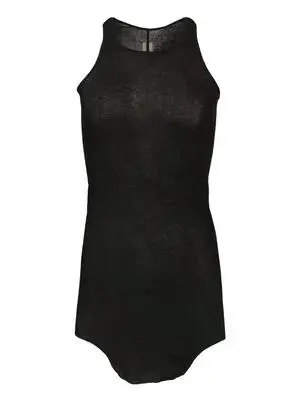 Rick Owens Ribbed-knit Tank Top - Black