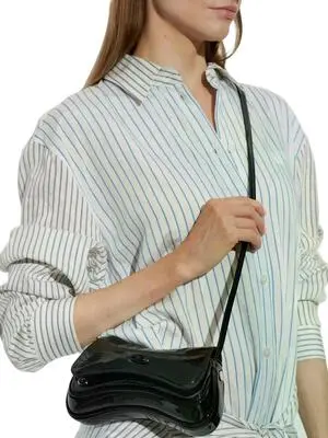 DIESEL® Patent Crossbody Bag - Black