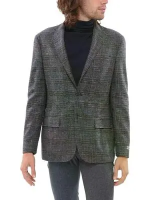 Corneliani Nino Danieli Checked Blazer - Blue