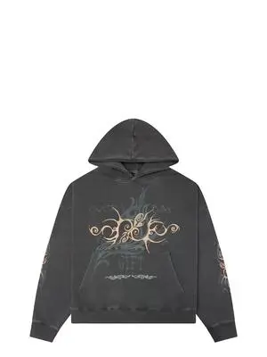 JUNGLES JUNGLES Embellished Graphic Hoodie - Grey