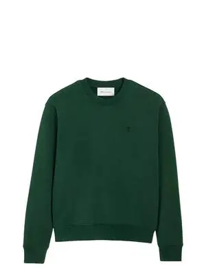 AMI Paris Organic Cotton De Coeur Sweatshirt - Green