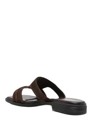 SERGIO MORETTI FIRENZE Sergio Moretti Firenze Suede Buckle Detail Sandals Brown