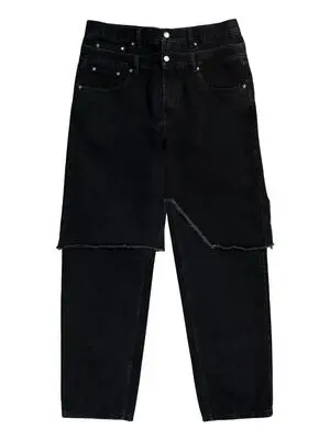 AWGE AWGE Double-Layer Frayed Jeans