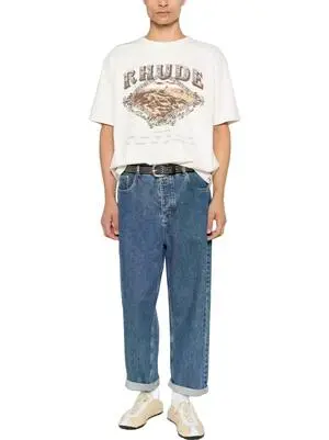 Rhude Graphic-print T-shirt - Neutrals