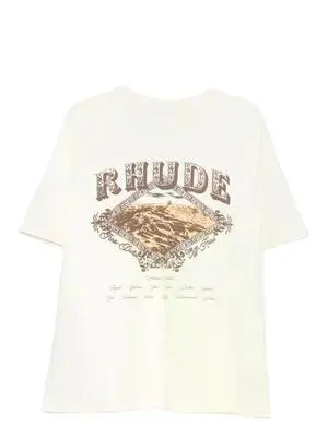 Rhude Graphic-print T-shirt - Neutrals