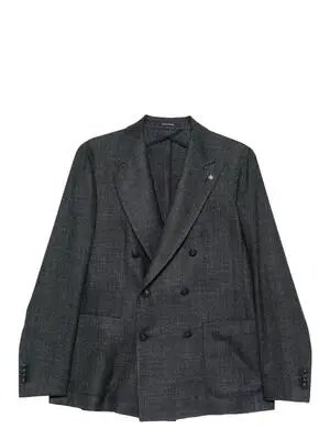 Tagliatore Double-breasted Peak-lapel Blazer - Grey