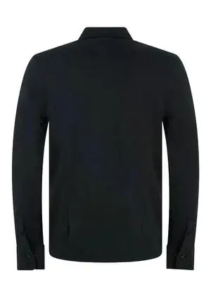 MOORER Siena Long-sleeve Pocket Shirt - Black