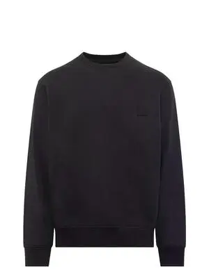 WOOYOUNGMI Logo Print Long Sleeve Sweatshirt - Black