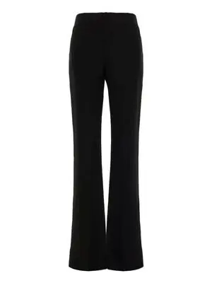 THE ROW Fabien Pressed-crease Trousers - Black