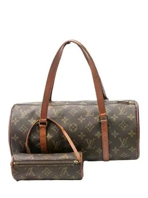 LOUIS VUITTON Monogram Papillon Tote Bag - Brown