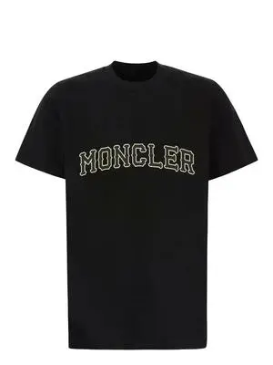 Moncler Logo-print Cotton T-shirt Black