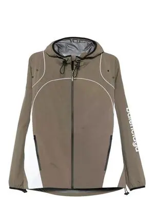 BALENCIAGA Balenciaga Logo-Print Panelled Jacket