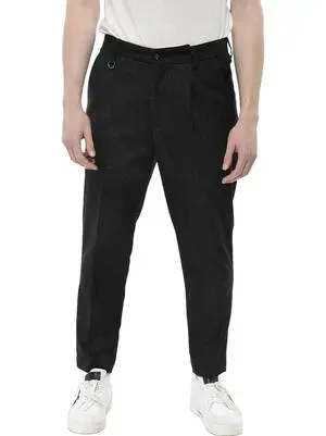 PAOLO PECORA Belt-loop Trousers - Black