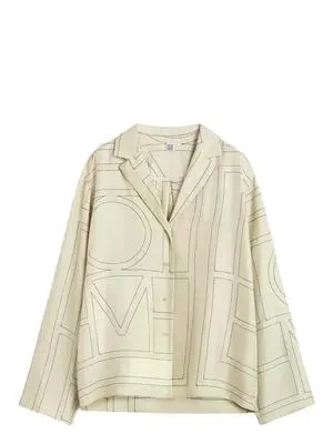 TOTÊME TOTEME Monogram Silk Shirt