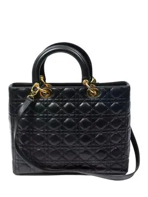 Dior Lady Tote Bag - Black