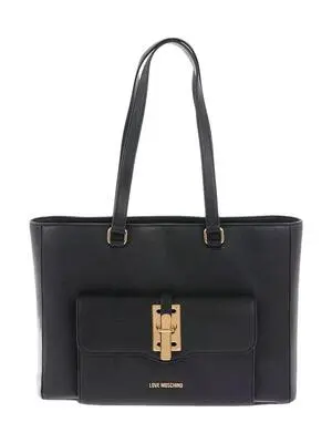 Moschino Logo-embossed Tote Bag - Black