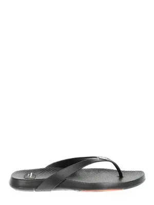Corneliani Logo Plaque Flip Flops - Black