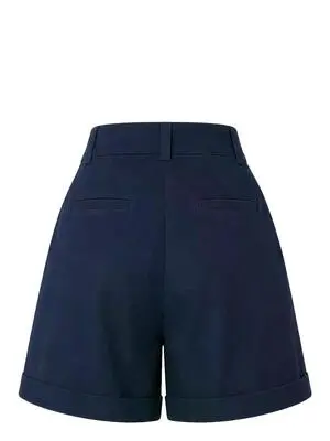 SEROYA Rhoda Pleated Shorts - Blue