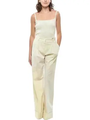 Andamane Nathalie Pinstripe Tailored Trousers - Neutrals