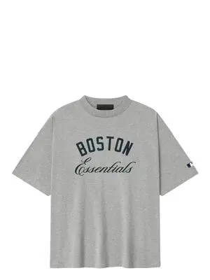 Fear Of God Logo-print Oversized T-shirt - Grey