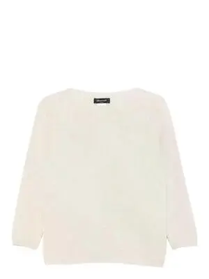Fabiana Filippi Fine-knit Three-quarter Sleeve Sweater - Neutrals